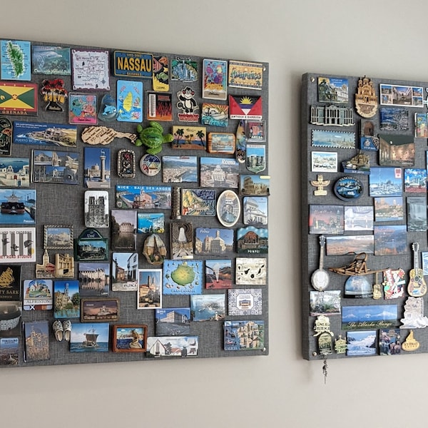 Travel Magnet Display Board Souvenir Magnet Display Board Modern ...