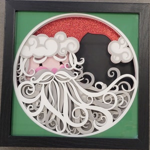3D SANTA Svg Father Christmas Svg CHRISTMAS Svg - Etsy