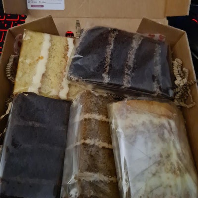 Letterbox Cake Slices SPECIAL FLAVOURS Birthday Cake 4 Cake Slices ...