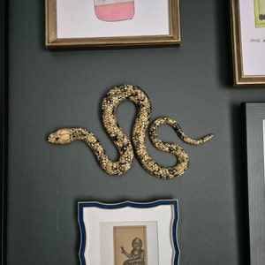 Snake Wall Hanging, Snake Wall Art, Alt Home Decor, Unusual Gift, Snake ...