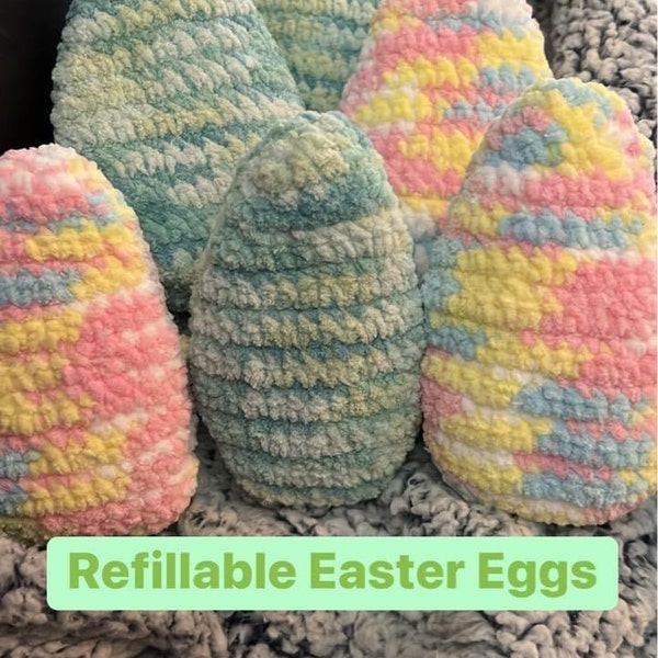 Refillable Easter Egg Crochet Pattern, Crochet Easter Egg Pattern ...