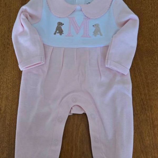Embroidered Baby Sweater, Cotton Fleece Rompers, Personalized Infant ...