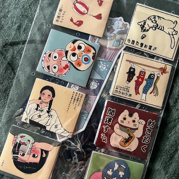 50 Japanese, Kawaii, Aesthetic Stickers for Scrapbooking & Crafts - Etsy