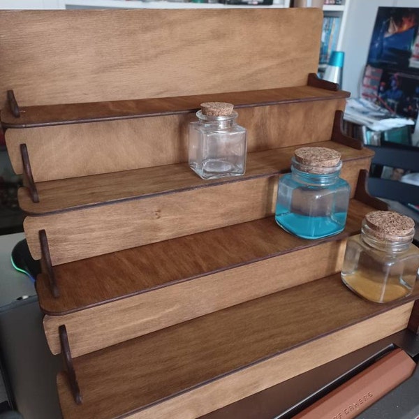 Glass Display Case for the Wall, Shot Glass Holder Template, LED ...