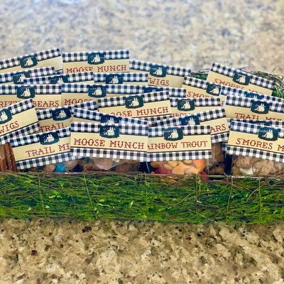 Camping Party, Treat Bag Toppers, Camping Party Favors, Goodie Bags ...