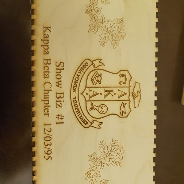 Personalize Your Sorority/fraternity Box Wooden Engraved Fraternity ...