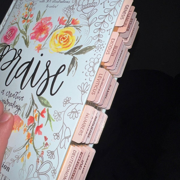 Elevated - Rose Gold Foil Bible Tabs - Bible Journaling - Bible ...