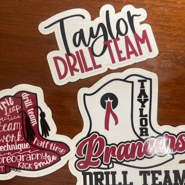 Drill Team, Dance Team Sticker Set | Water Resistant Vinyl Stickers - Etsy