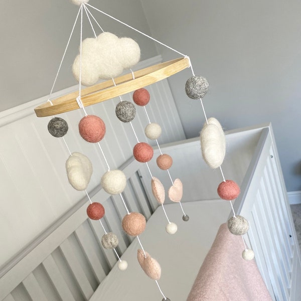 Baby Girl Mobile/ Baby Mobile/ Nursery Mobile/ Handmade Mobile/baby ...