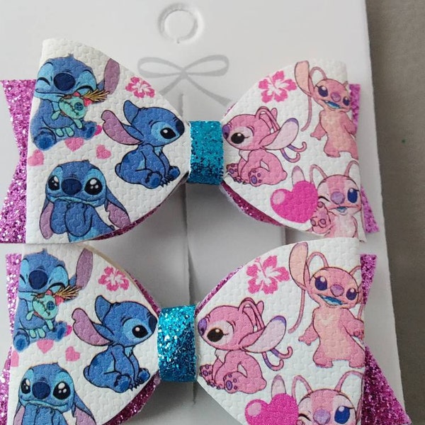 Anna and Elsa Handmade Hairbows | Girls Hair Accessories | Baby Bows ...