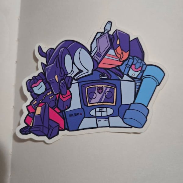 4" Soundwave Sticker - Etsy