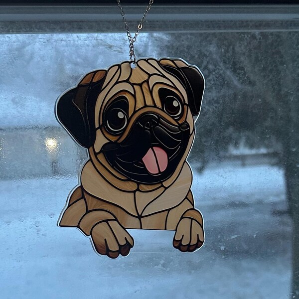 Howling Wolf GLASS Suncatcher Hanging,wolf on Cliff Window Hanging ...