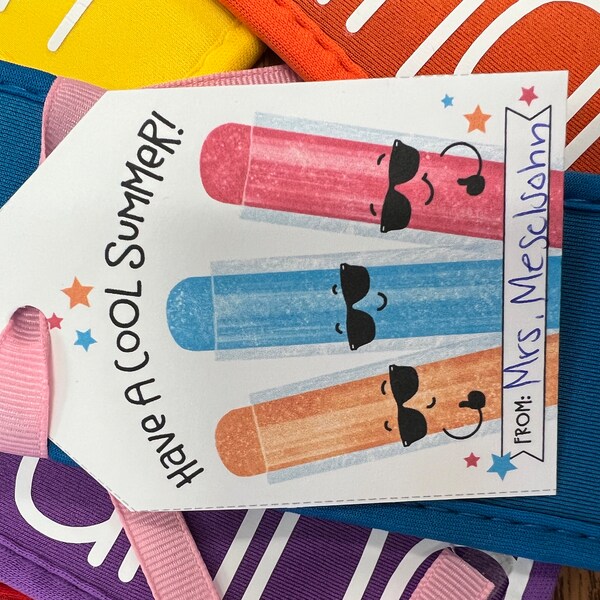Last Day of School Printable Tag Classroom Treat Tag Have a Cool Summer ...