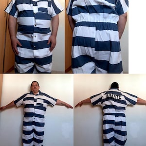 Jail Prison Inmate Jumpsuit Green Costume New S-7XL - Etsy