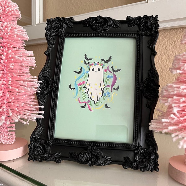 Spring Wall Decor/creepy Cute Art Print/ghost Wall Art/midsummer ...