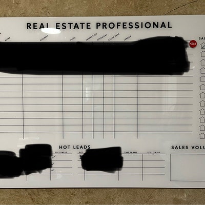 Property Management Dry Erase Board LARGE Size Clear Acrylic Board ...