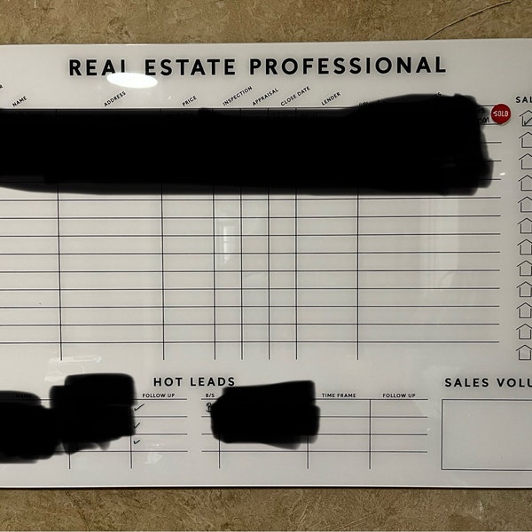 Moving & Shaking Real Estate Board | Custom Acrylic Realtor Board ...