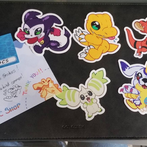 Digimon Vinyl Stickers - Etsy