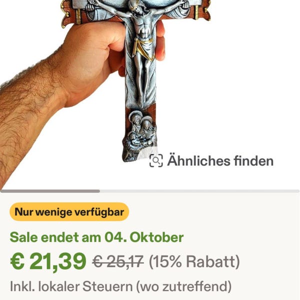 St Benedict Standing Cross Crucified Wood Table Crucifix Desk Gift - Etsy