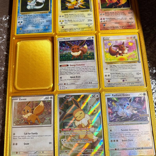 Pokémon Card Display Stand – Riser Frame With Sleeves - Etsy