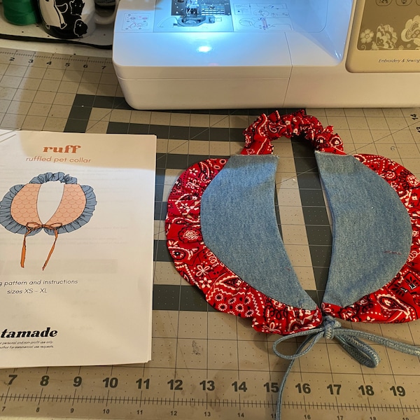 Ruff - Ruffled Pet Collar Digital Pattern - Etsy