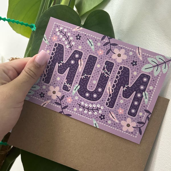 Botanical Leaves Dad Card / Father's Day Card for Nature Lover / Green ...