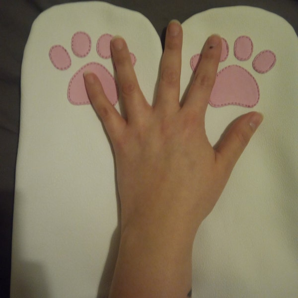 BDSM FIST MITTS, Short Fist Mittens. Leather Fist Mitts With Animal ...