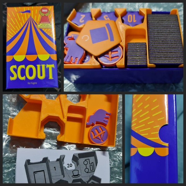 Scout - Organizer / Insert, First Player Marker, Active Number Reminder ...