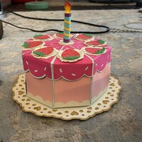 BIRTHDAY CAKE Exploding Box SVG Download Digitale Progetto per Scanncut ...