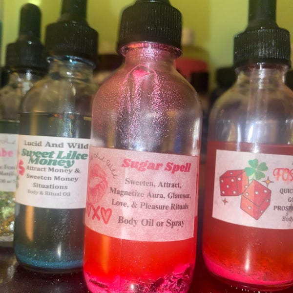Sugar Spell Perfume Body Oil, Intention Oil, Witch, Witchcraft, Pagan ...
