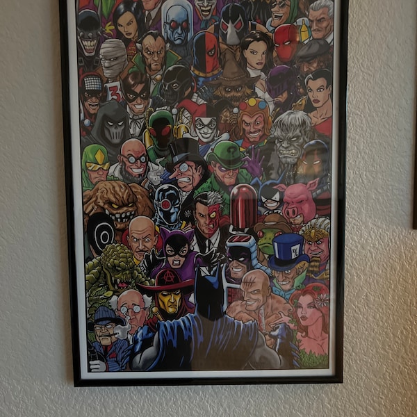 Batman Rogues Gallery - 11x17 Fine Art Print - Etsy