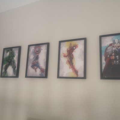 Marvel Avengers Poster Set All 4 Poster Set Captain America, Iron Man ...