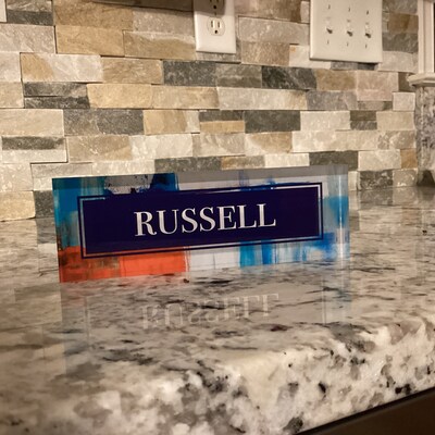 Desk Name Plate Custom, Office Name Plate, Phd Gift, Office Gift, Desk ...