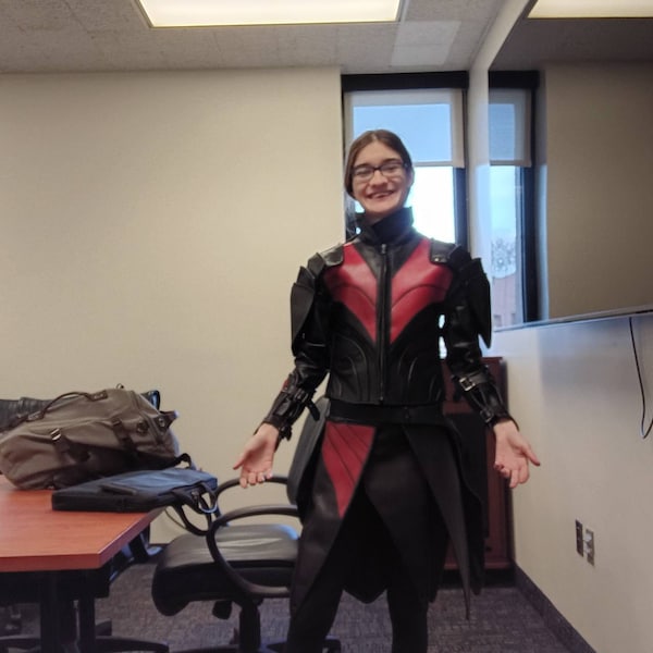 Black Leather Medieval Armour Cloak - Hooded Viking Cloak Costume for ...