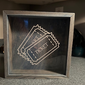 Concert Ticket Display, Event Stub, Memento Box, Concert Ticket Movie ...