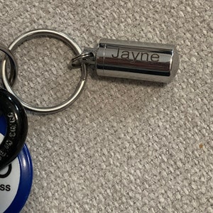 Custom Cremation Keychain Urn for Human and Pet Ashes, Personalized ...