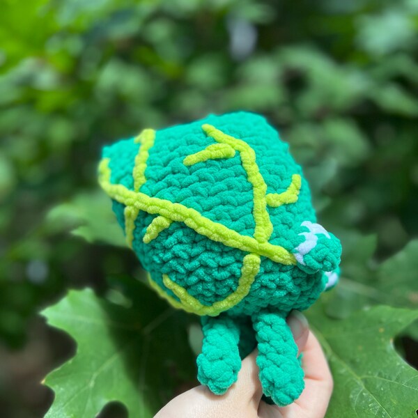 Blue Dog Turtle Plush Crochet Pattern PDF Bluey-inspired - Etsy