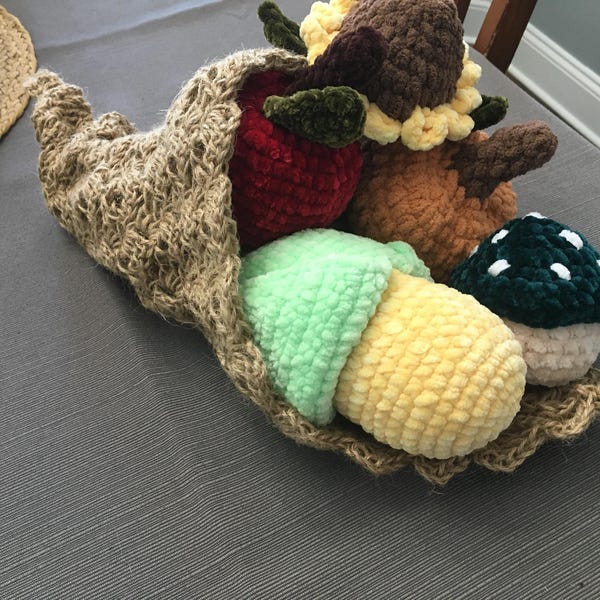 Crochet Amigurumi Corn Stuffed Animal Fall Plushie - Etsy