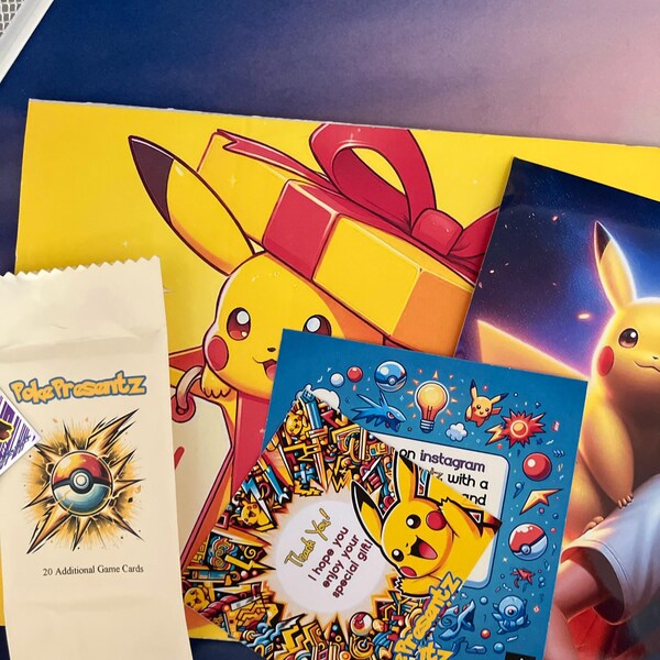 Grass / Bug Themed Pokémon Gift Box Set - Perfect for Collectors & Fans ...