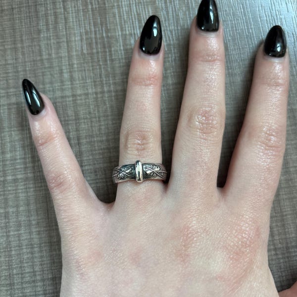 8 Pointed Star Ring-sterling Silver or 10K/14K Yellow Gold-realtas ...