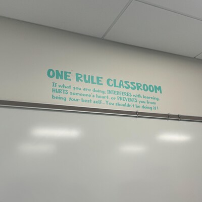 Our Golden Classroom Rule Wall Decal, Back to School Wall Decor, Be ...
