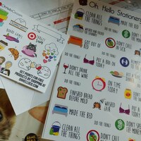 Planner Stickers Planner Meetup Contact Cards Custom - Etsy