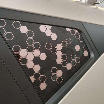 Hexagon / Honeycomb JDM Car Decal Sticker 3 Inch / Hex Side Vehicle ...