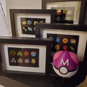 Framed Collection Complete Pokemon Badges - Etsy