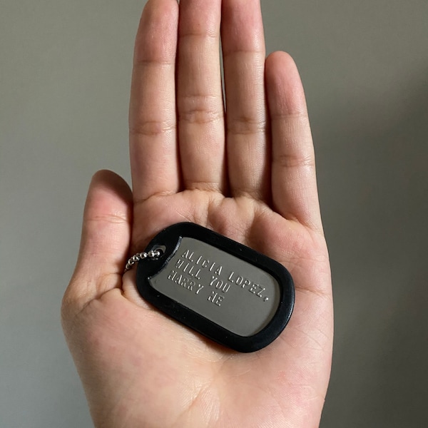 1 Custom Military Style Dog Tag - Etsy