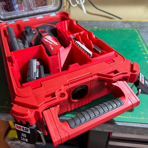 Milwaukee Packout Compact Tool Box (ammo Can) - M18 Battery Rack UPPER Insert - Etsy
