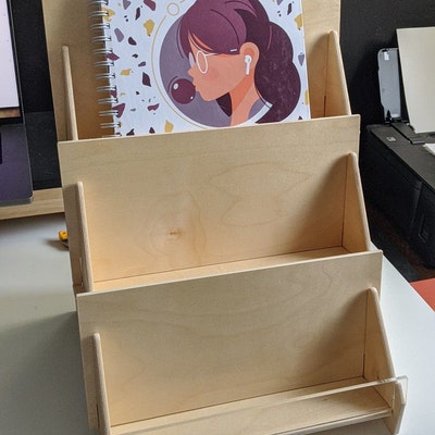 3-tier Card Display Stand is 5 1/2 Wide Made of Birch - Etsy