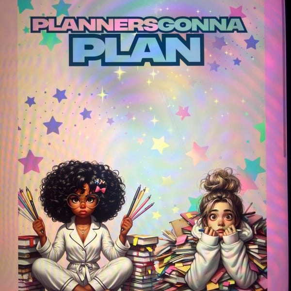 Quirky College Black Girl Clipart Bundle, Melanin College Student, Afro ...