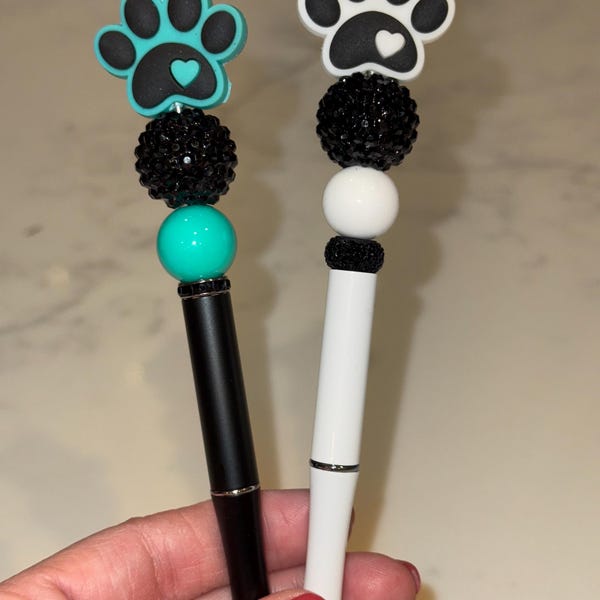 Dog and Cat Themed Beadable Pens Beaded Pens #3 - Etsy