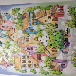 Printable Winter Coloring Page, Digital Christmas Coloring Page ...